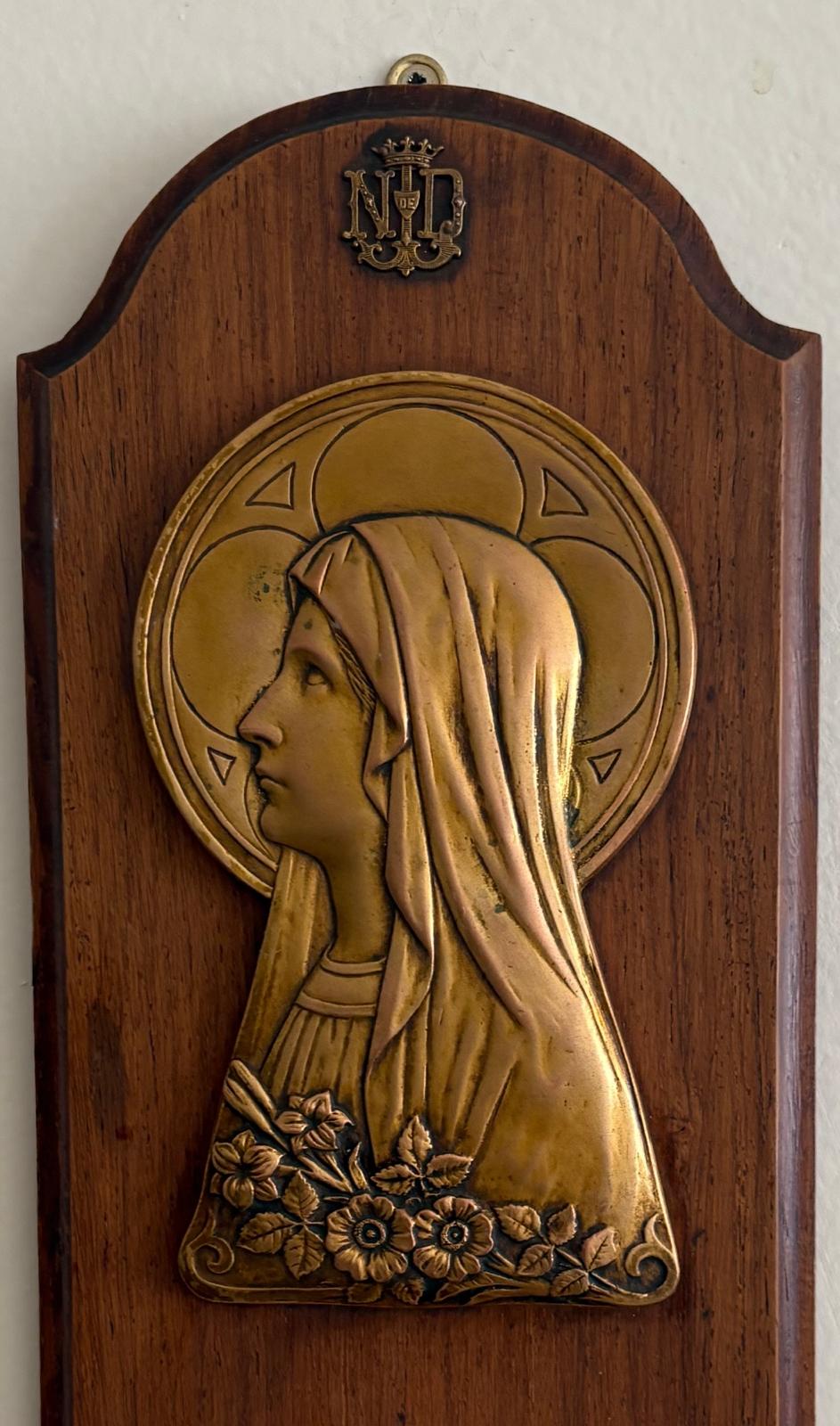French Art Nouveau Virgin Mary Font – Collector & Curator